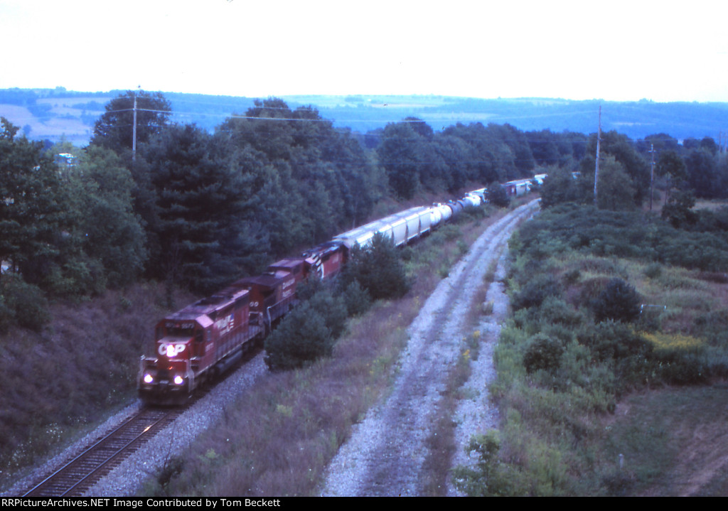 Westbound on the split level main